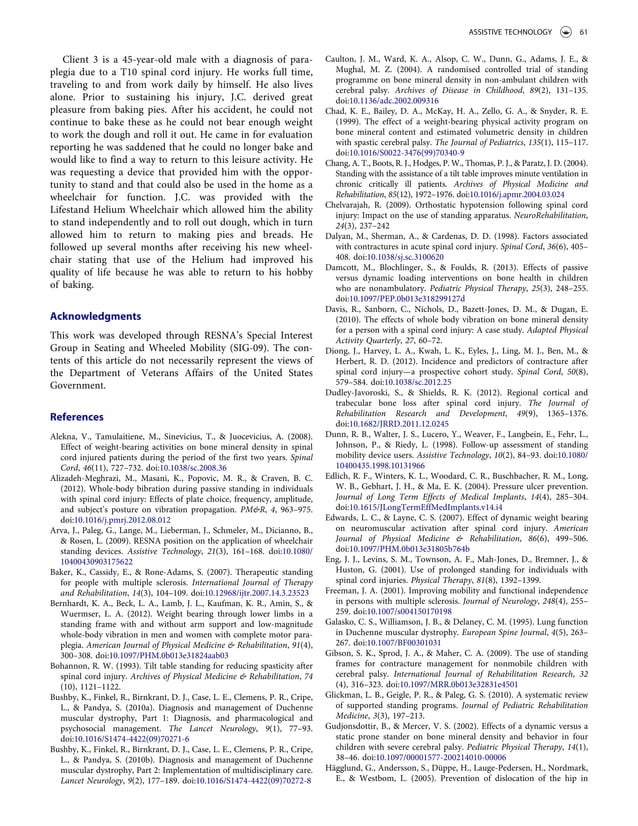 RESNA: application of wheelchair standing devices 2013 | PDF | Physical ...