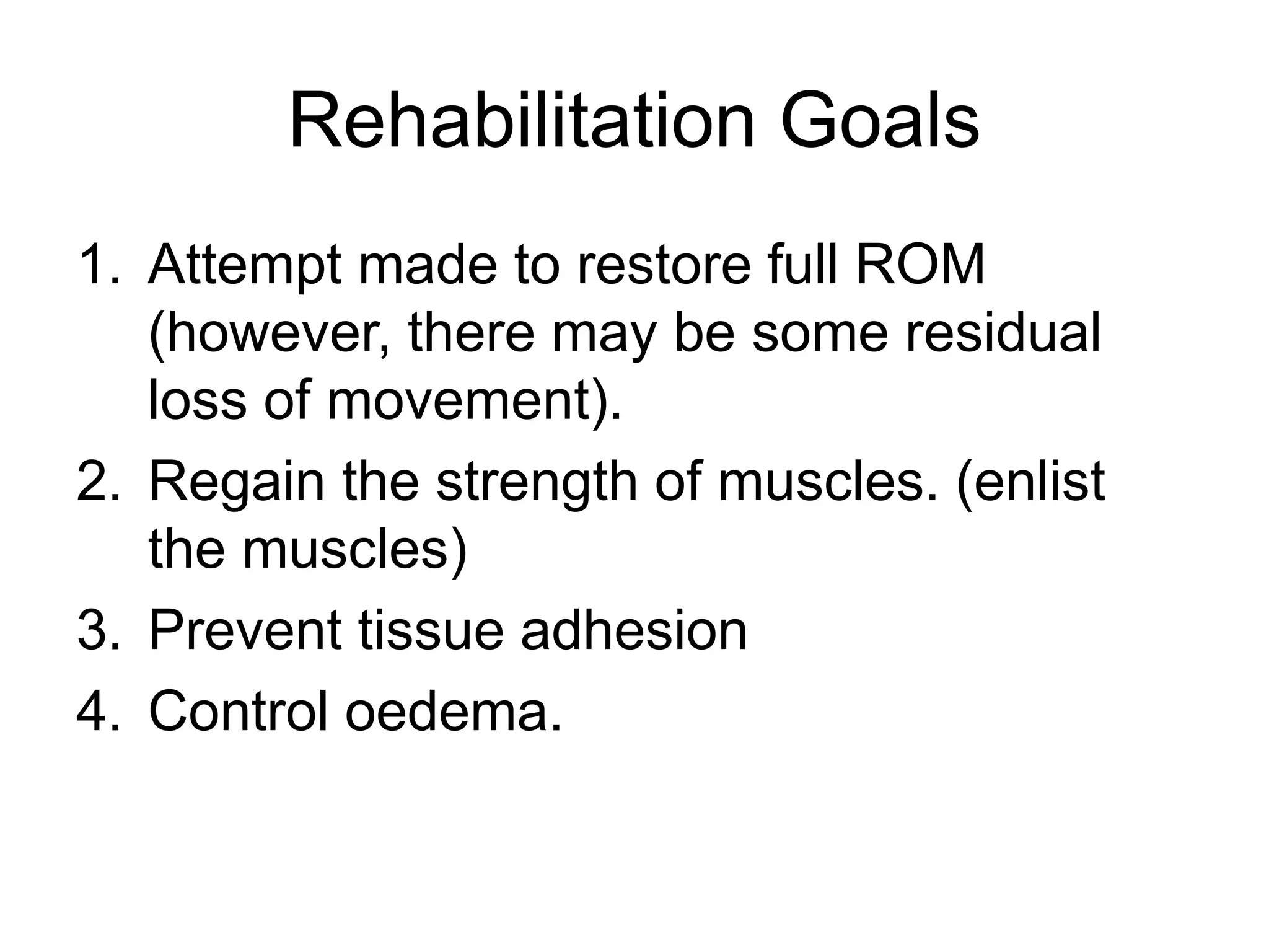 Rehabilitation for upper limb fracture | PPTX