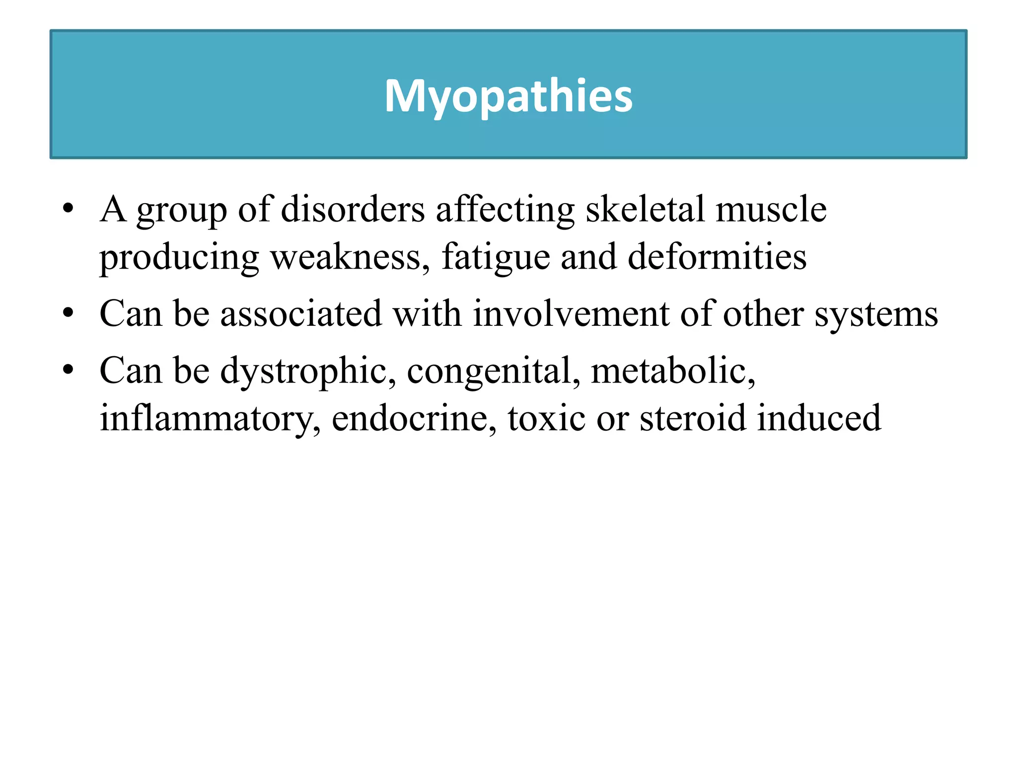 Rehabilitation in myopathies - dr venugopal kochiyil | PPTX