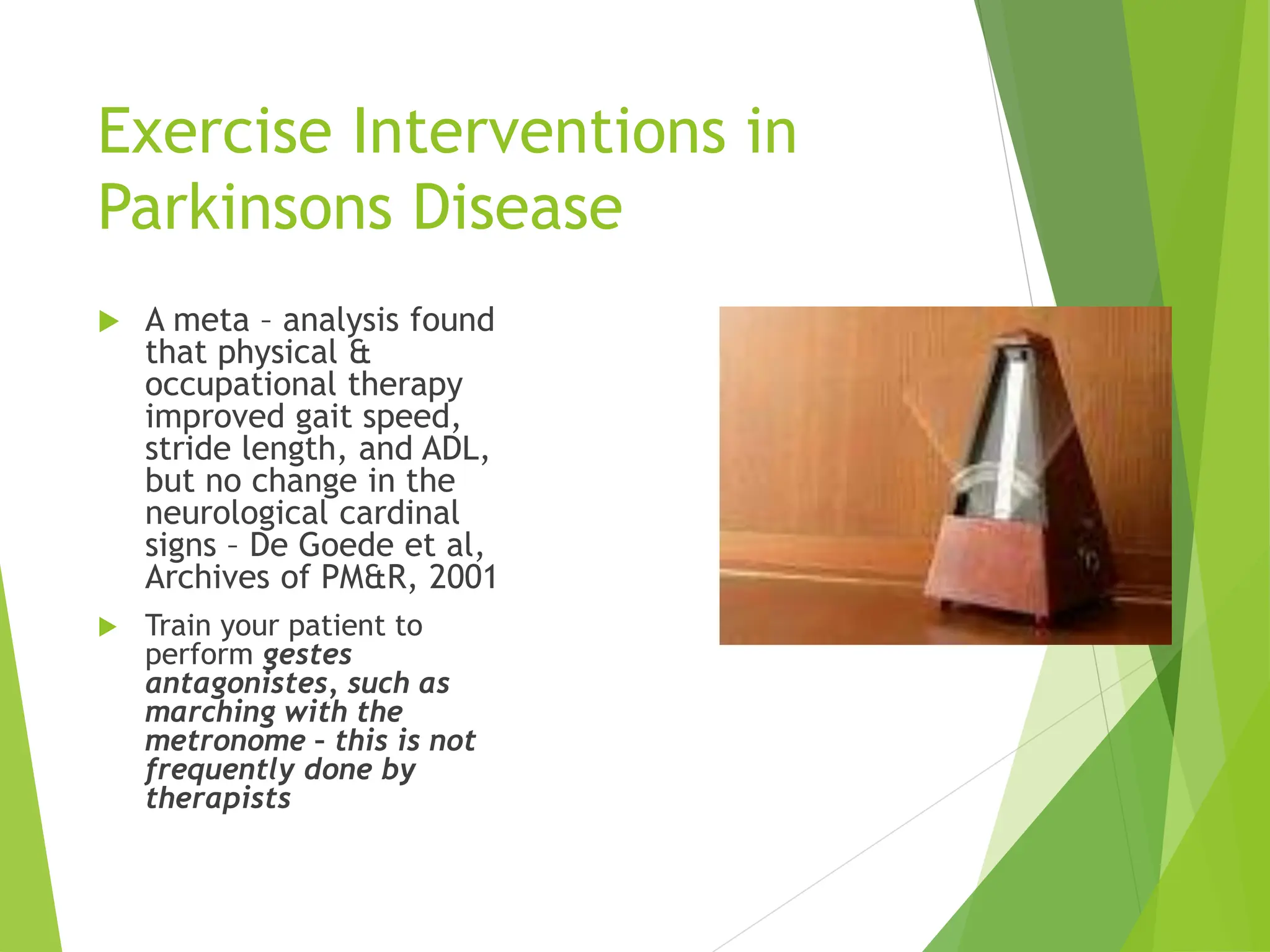 Rehabilitation Management of Parkinsons Disease.ppt