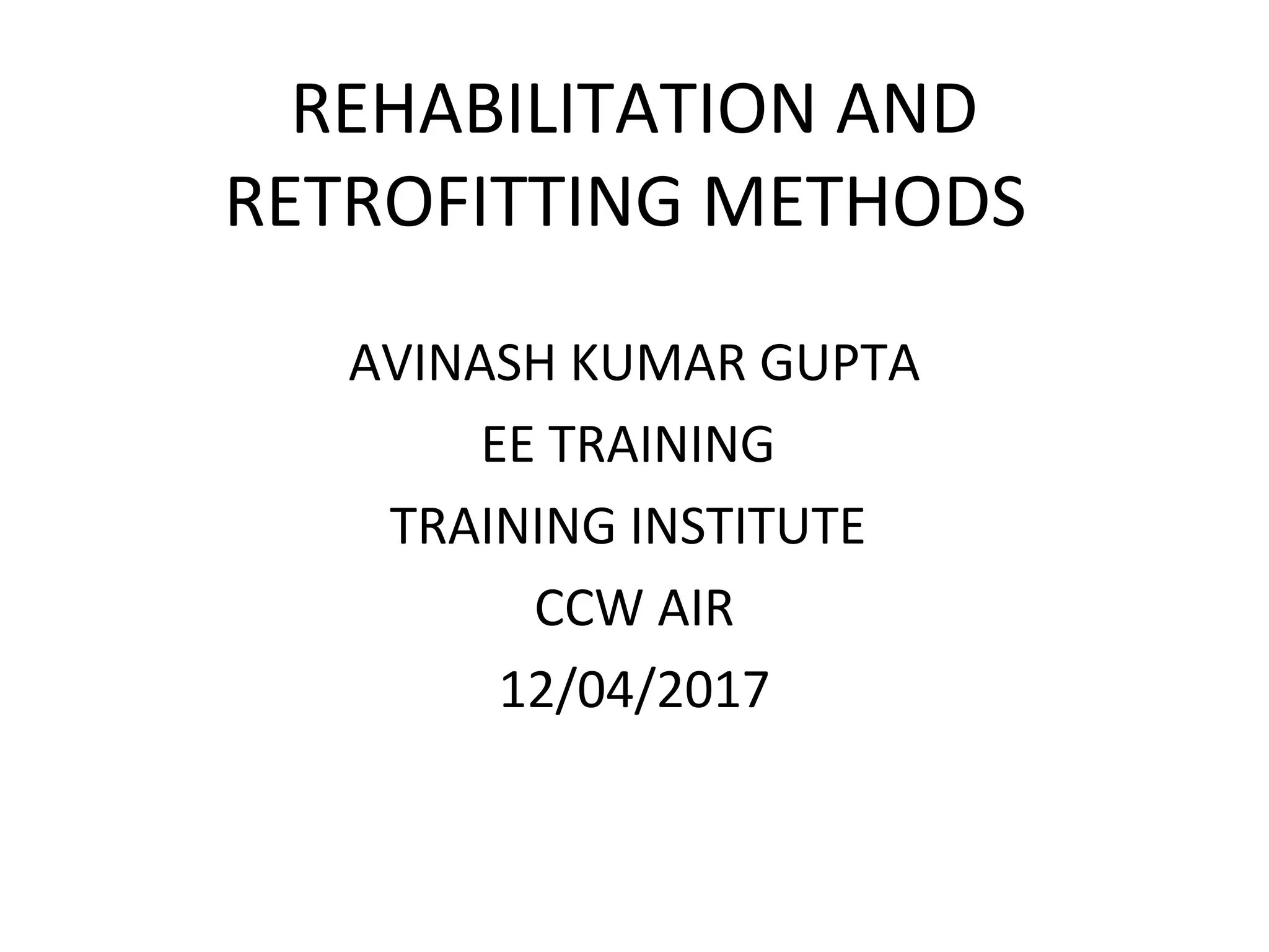 Rehabilitation methods | PPT