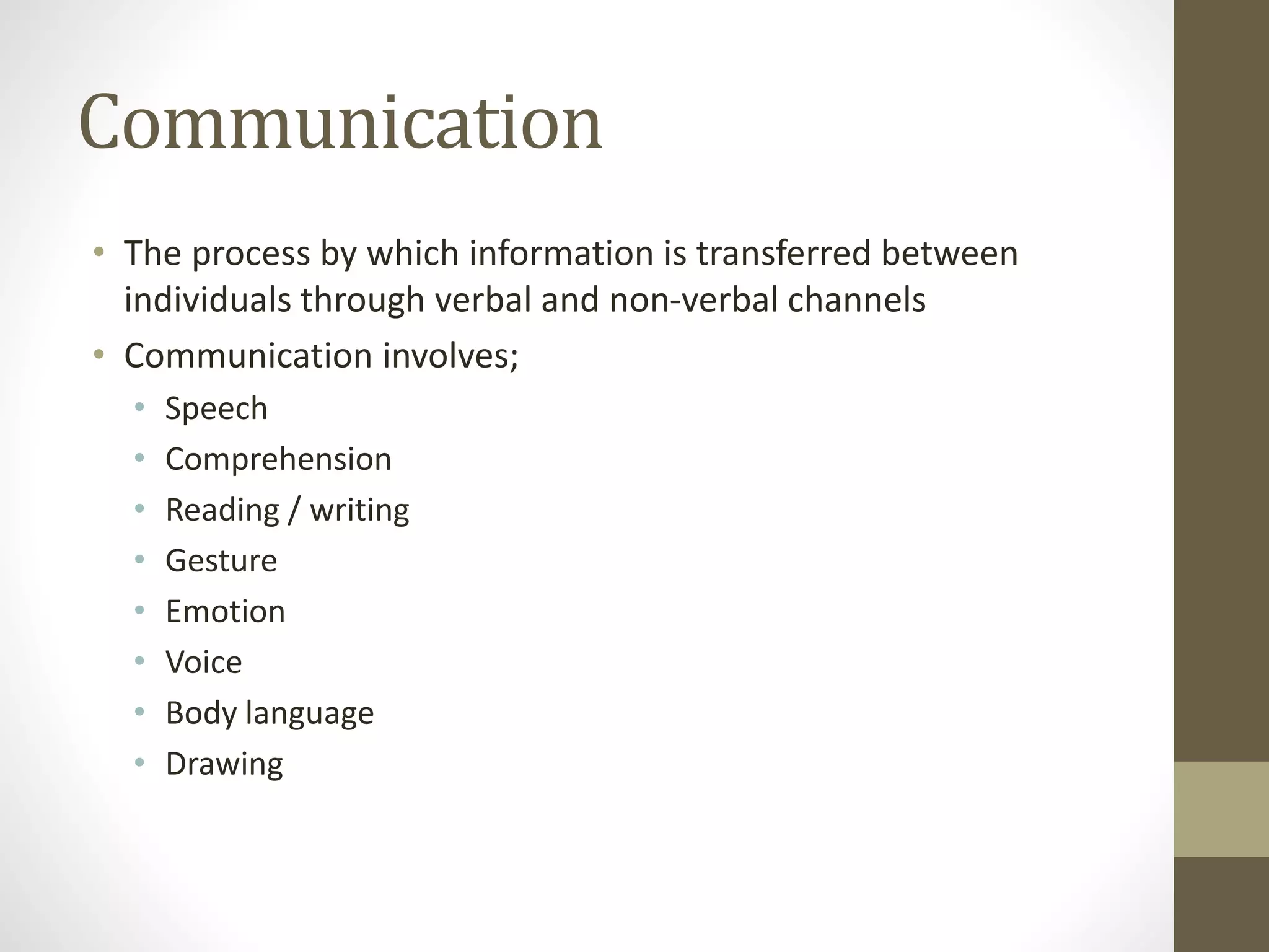 Rehabilitation of adult communication deficits | PPTX