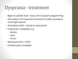 Rehabilitation of adult communication deficits | PPTX