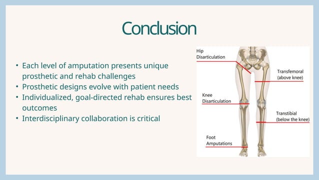 Rehabilitation of Adults with Lower-Limb Amputations By Dr.Rumaisa PT ...