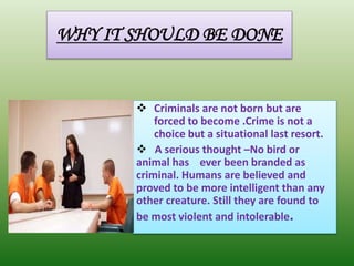 Criminal Rehabilitation Programs