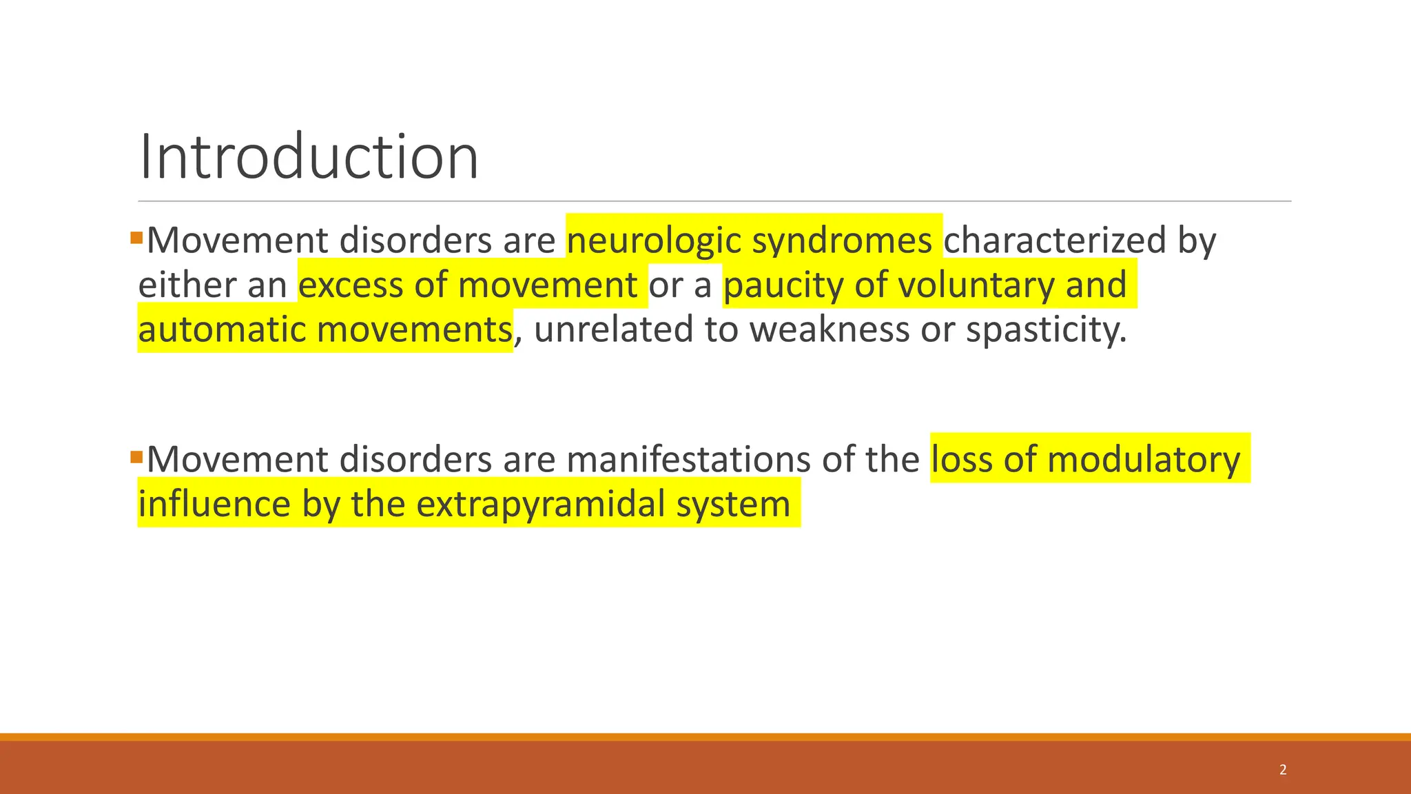 Rehabilitation of movement disorders and Parkinson's disease | PPT