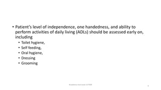 Rehabilitation of dominant upper limb amputation | PPTX