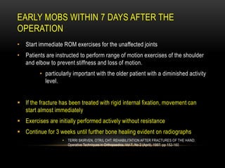 Rehabilitation of hand fractures | PPTX