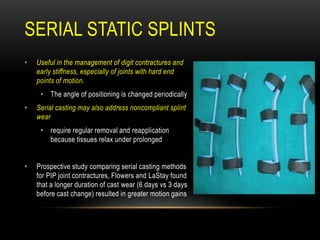 Rehabilitation of hand fractures | PPTX