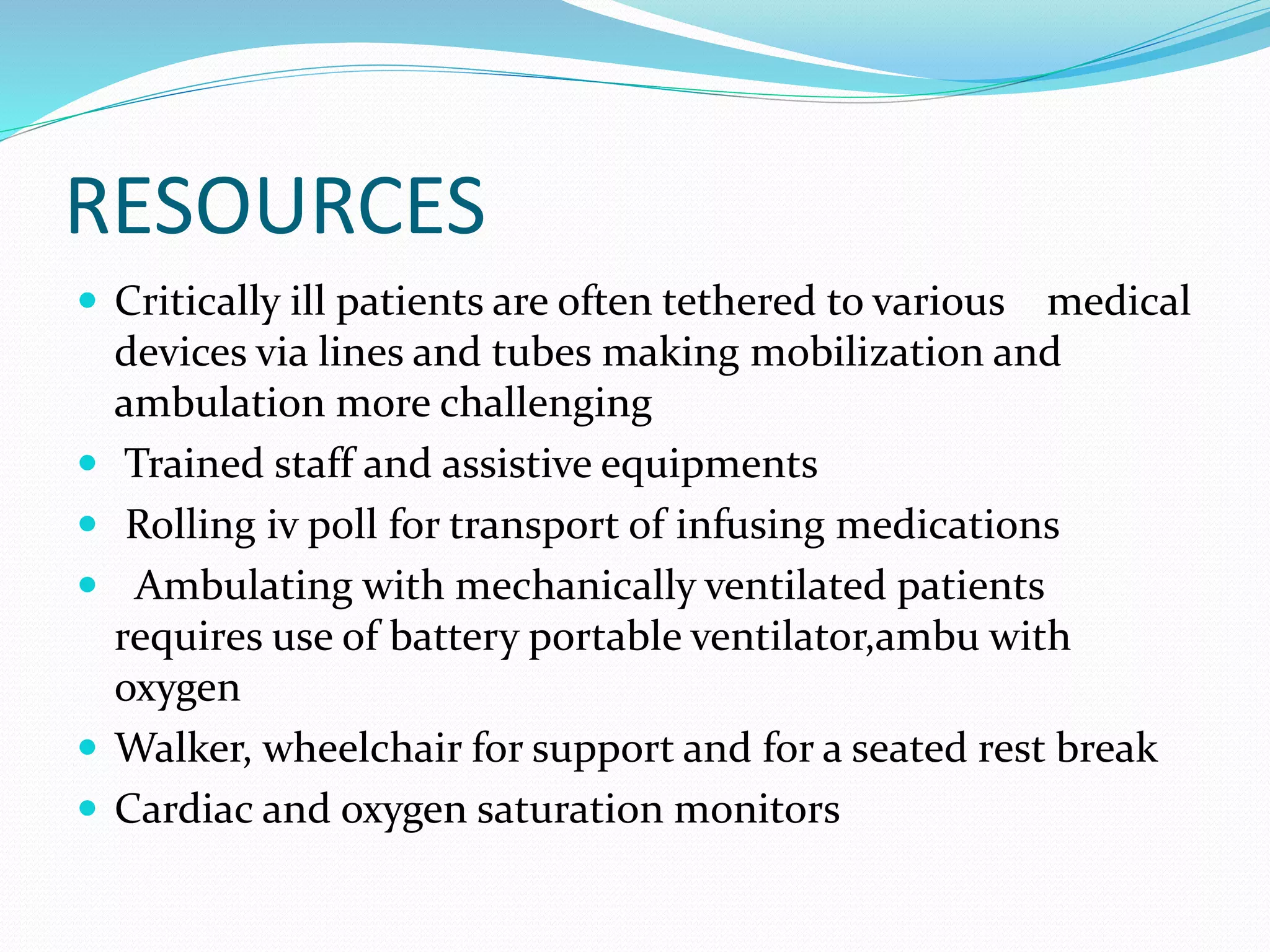 Rehabilitation of icu patients | PPTX