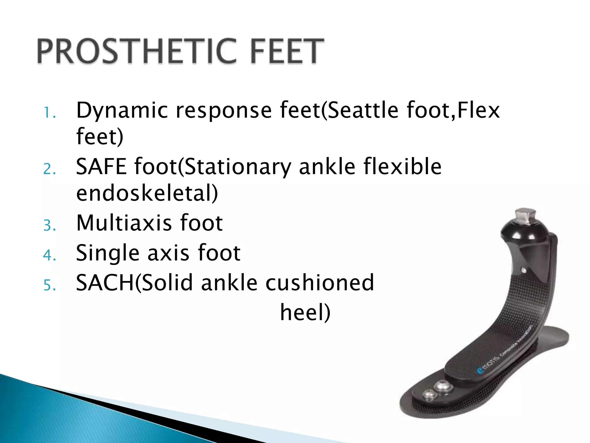 Rehabilitation of lower limb amputee | PPTX