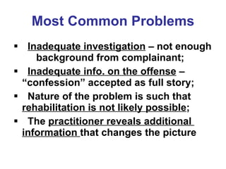 Rehabilitation of Offending Professionals | PPT
