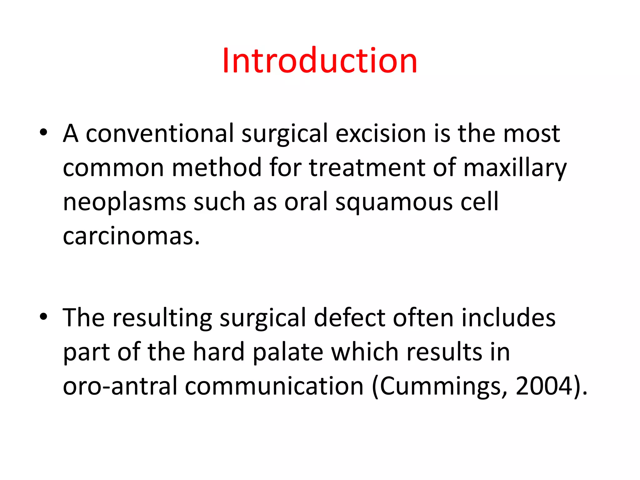 Rehabilitation of Patients with Maxillary Surgical Defects | PPTX