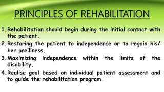Rehabilitation of patient with neurological deficit | PPTX