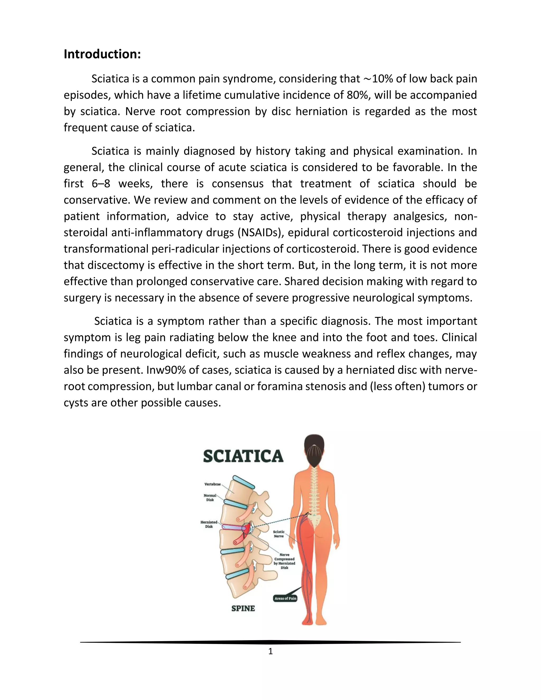 Rehabilitation of sciatica | PDF