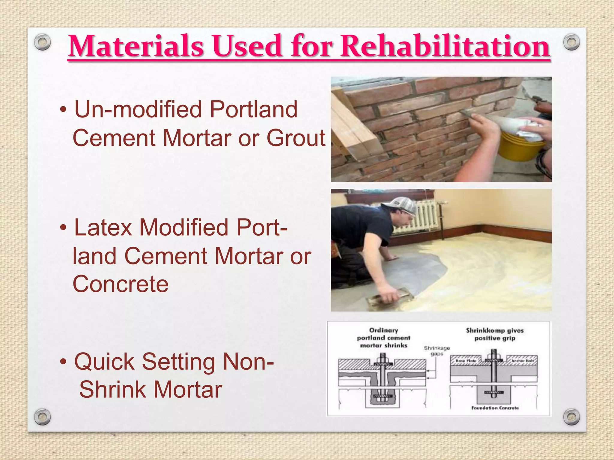 Rehabilitation of structure | PPTX