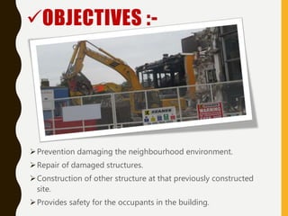 Rehabilitation of structures,Method of Demolition of Structures | PPTX