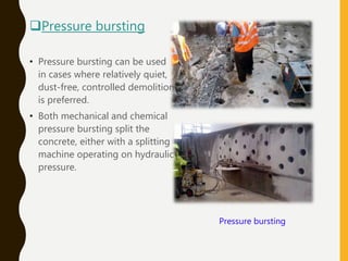 Rehabilitation of structures,Method of Demolition of Structures | PPTX