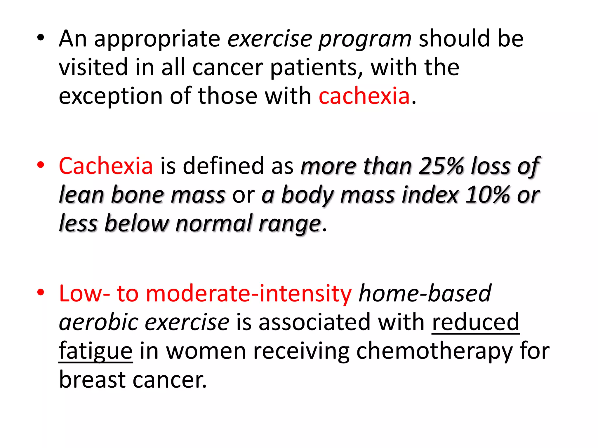 Rehabilitation of the cancer patient | PPTX
