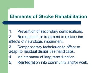 Post stroke rehabilitation | PPT