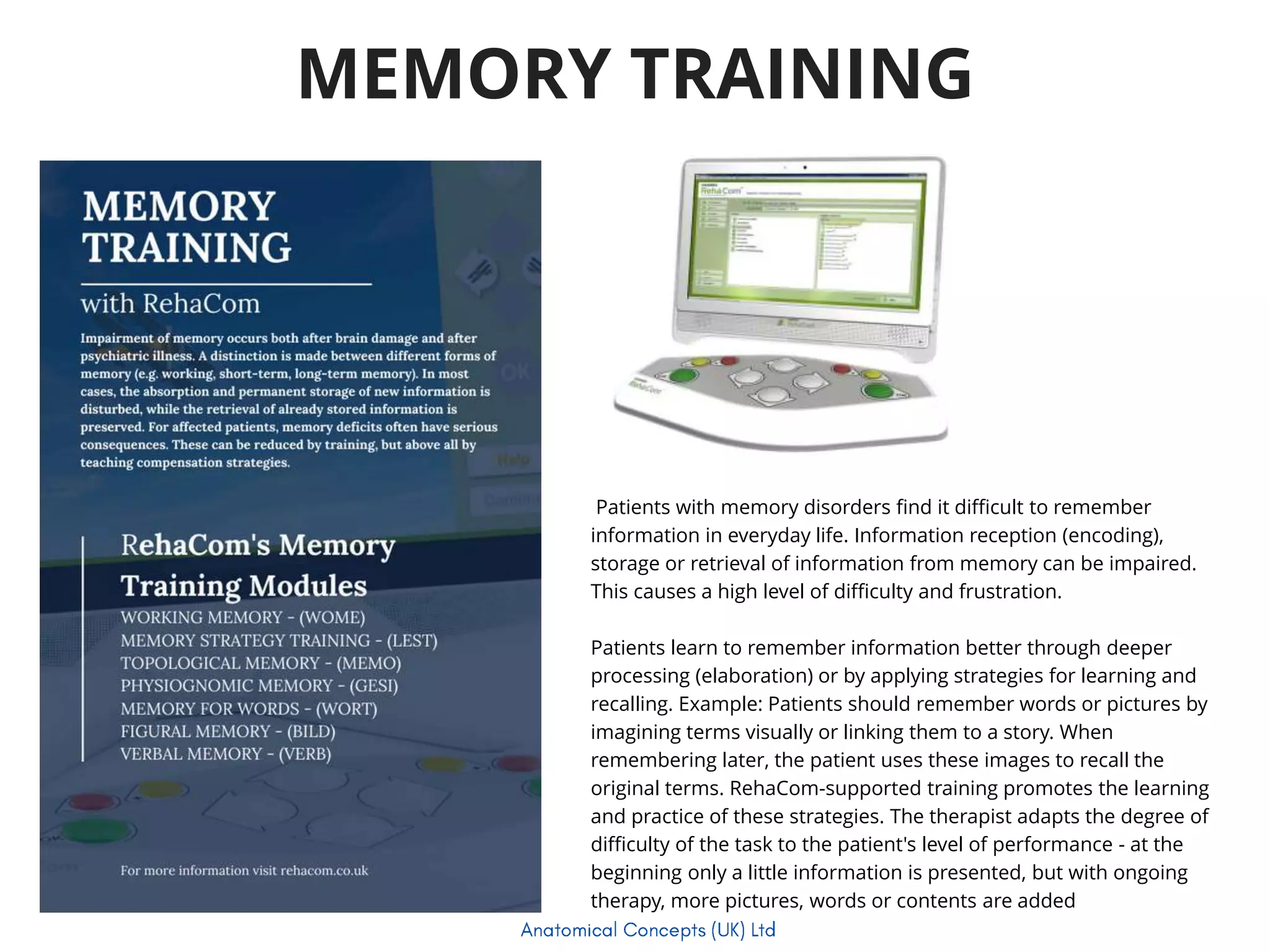 RehaCom software for cognitive rehabilitation | PPT