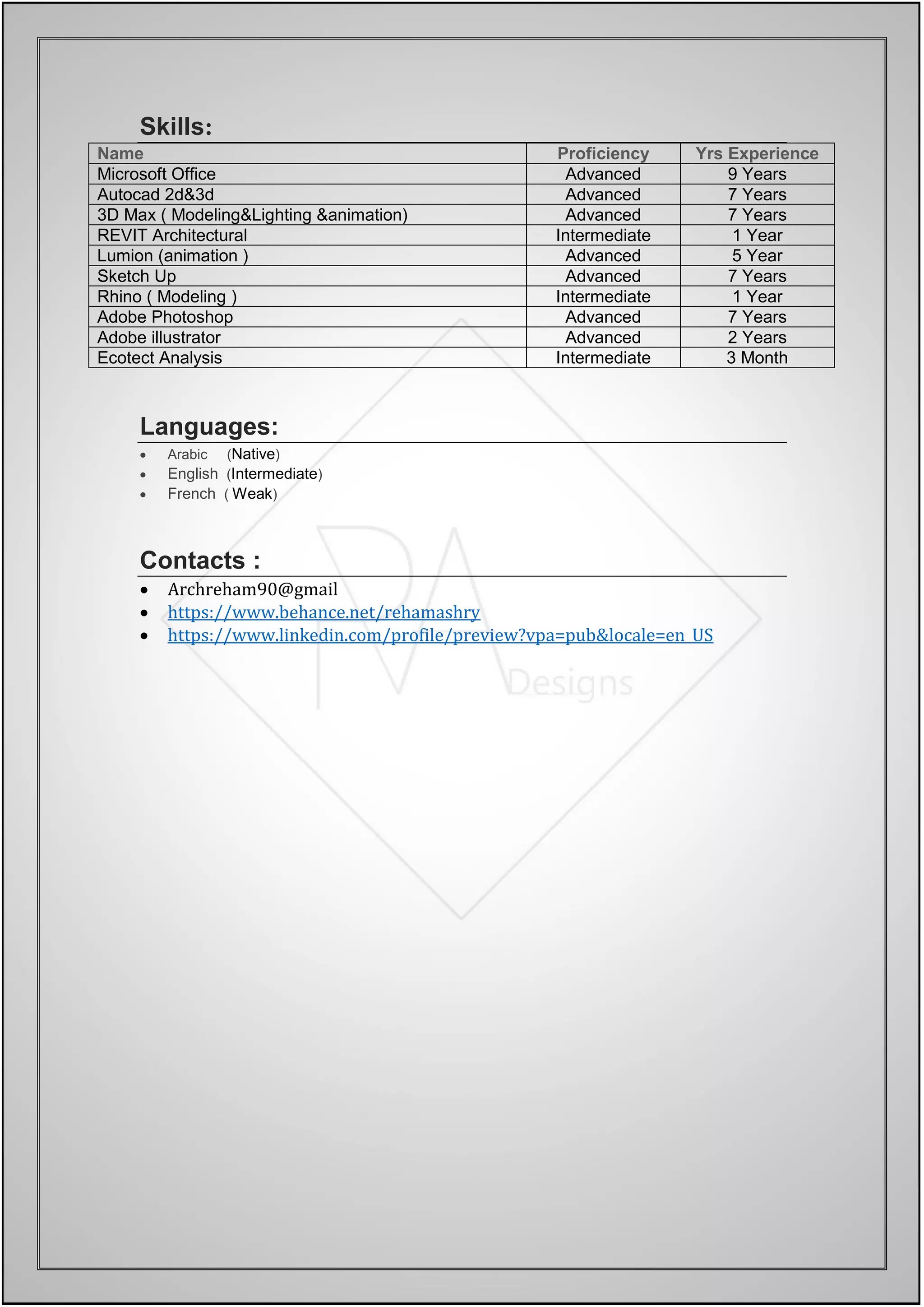 Reham Ashry cv | PDF