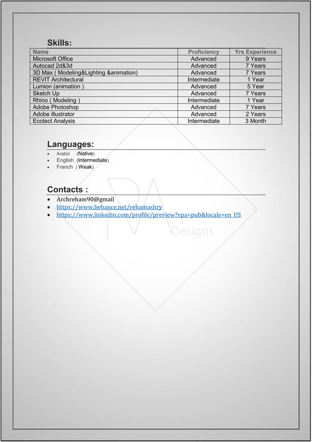 Reham Ashry cv | PDF