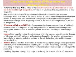 abiotic stress and its management in fruit crops | PPTX