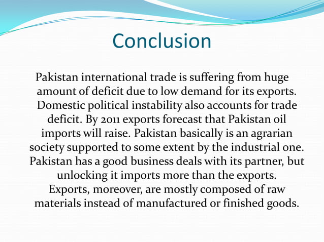 Import and Export of Pakistan | PPTX | Commodities | Economy