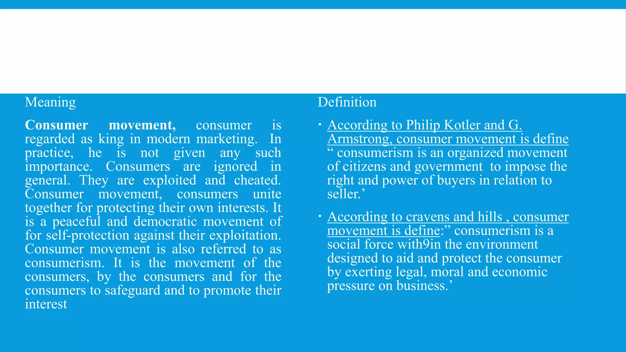 consumer movement | PPTX