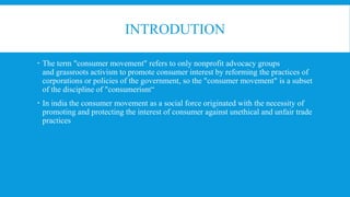 consumer movement | PPTX