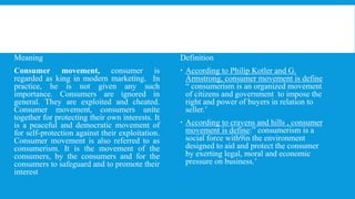consumer movement | PPTX