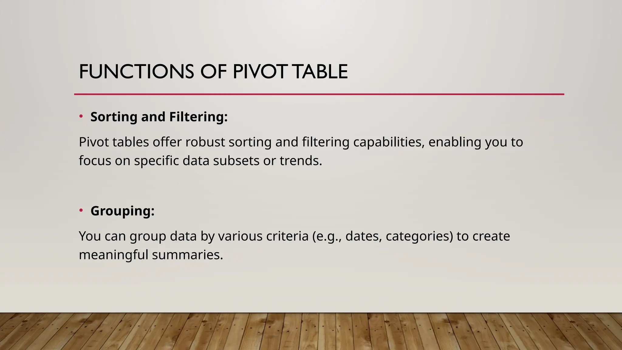 Rehan PPT.pptx power point presentation on pivot table functions in ms excel | PPT