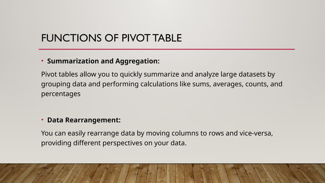 Rehan PPT.pptx power point presentation on pivot table functions in ms ...