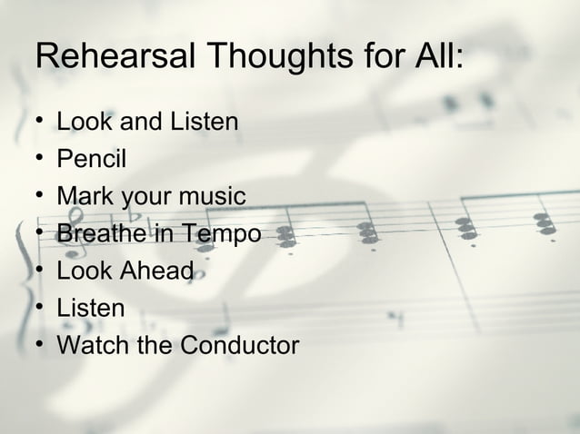 Rehearsal Markings | PPT
