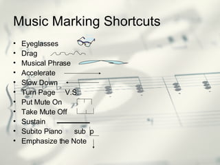 Rehearsal Markings | PPT