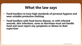 Food Hygiene 4 - Personal hygiene and working habits of food handlers.pptx