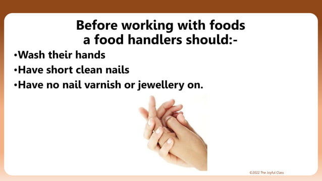 Food Hygiene 4 - Personal hygiene and working habits of food handlers.pptx