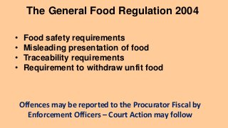 Rehis 9 Food Safety Legislation | PPTX