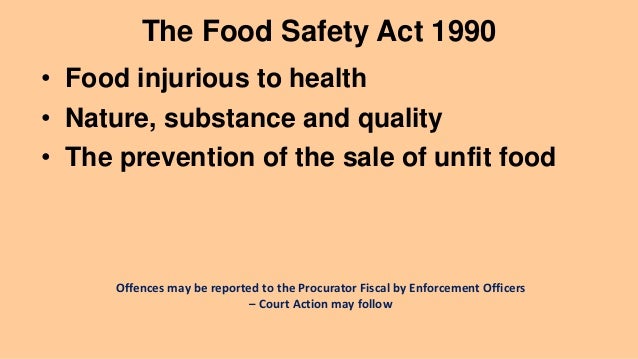 Rehis 9 Food Safety Legislation | PPTX