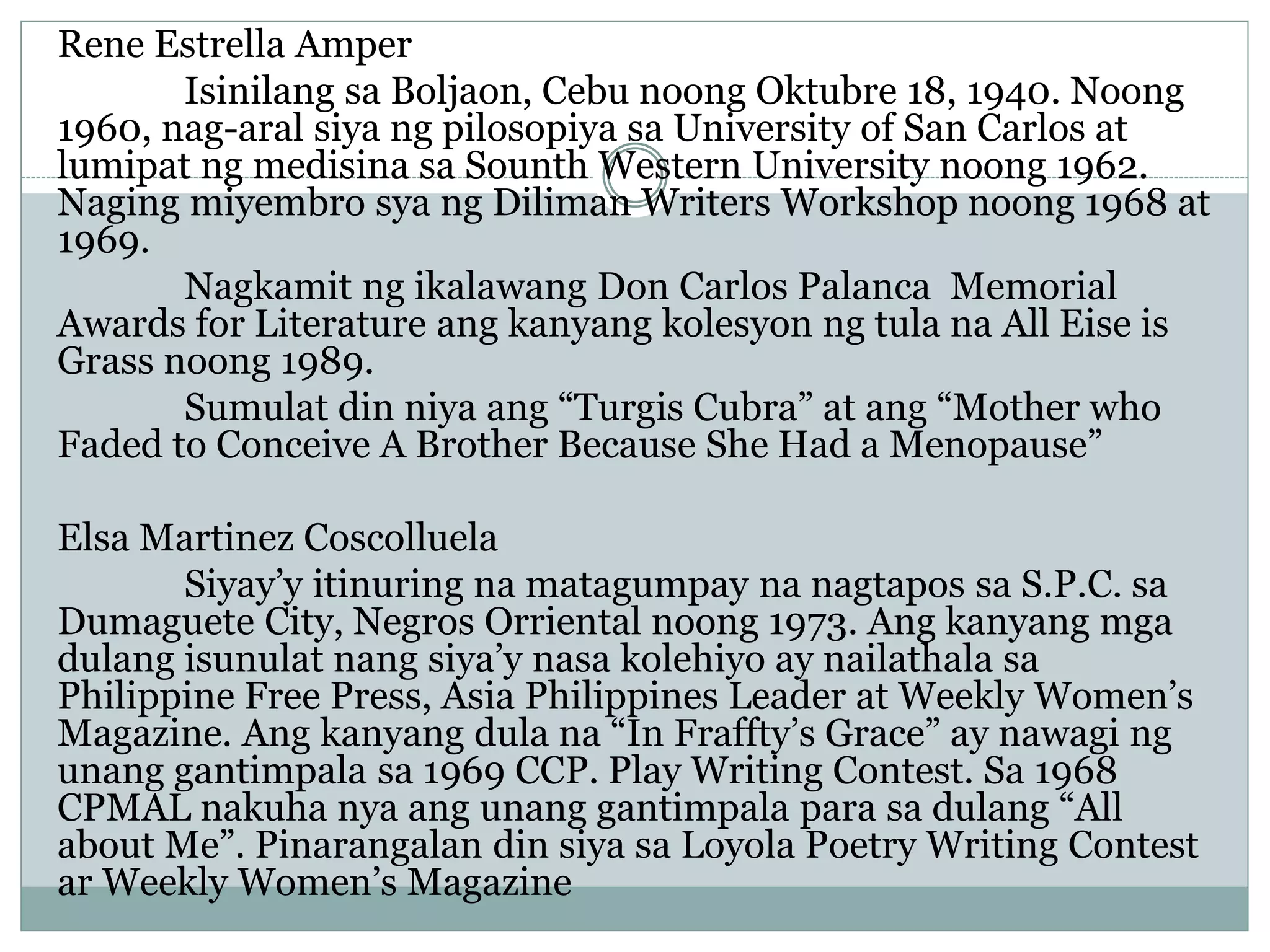 Rehiyon vii gitnang bisayas | PPTX