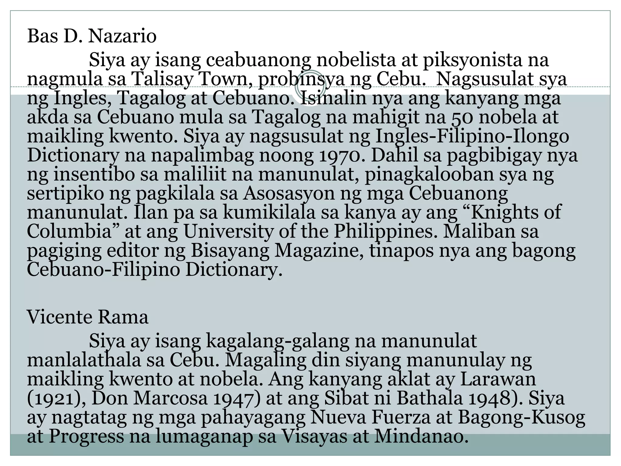 Rehiyon vii gitnang bisayas | PPTX