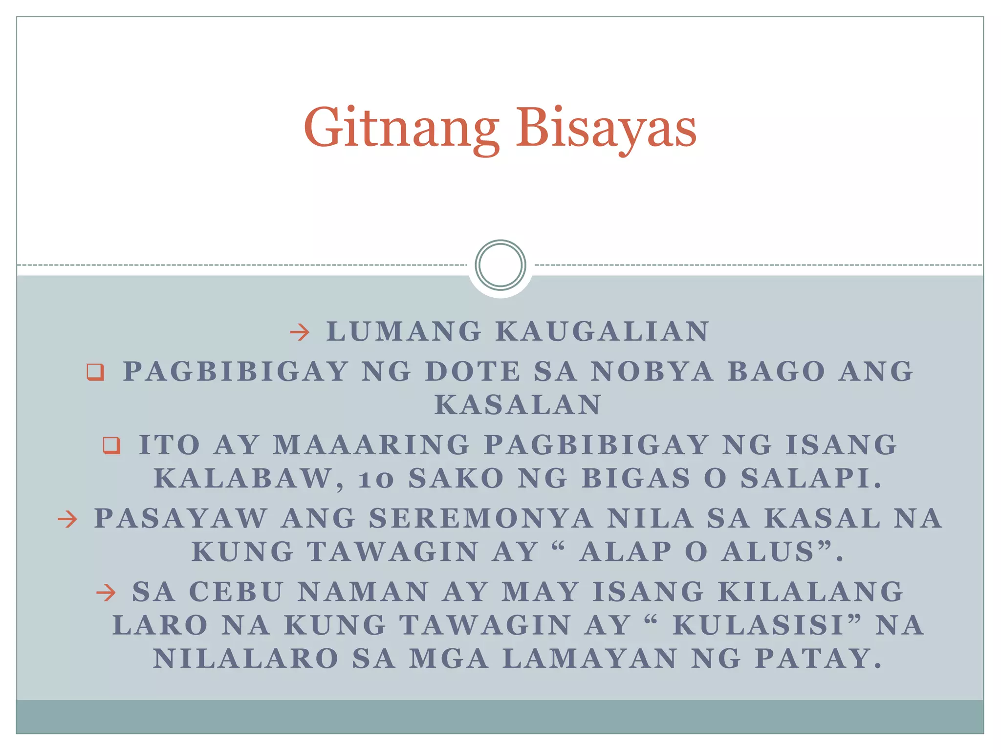 Rehiyon vii gitnang bisayas | PPTX