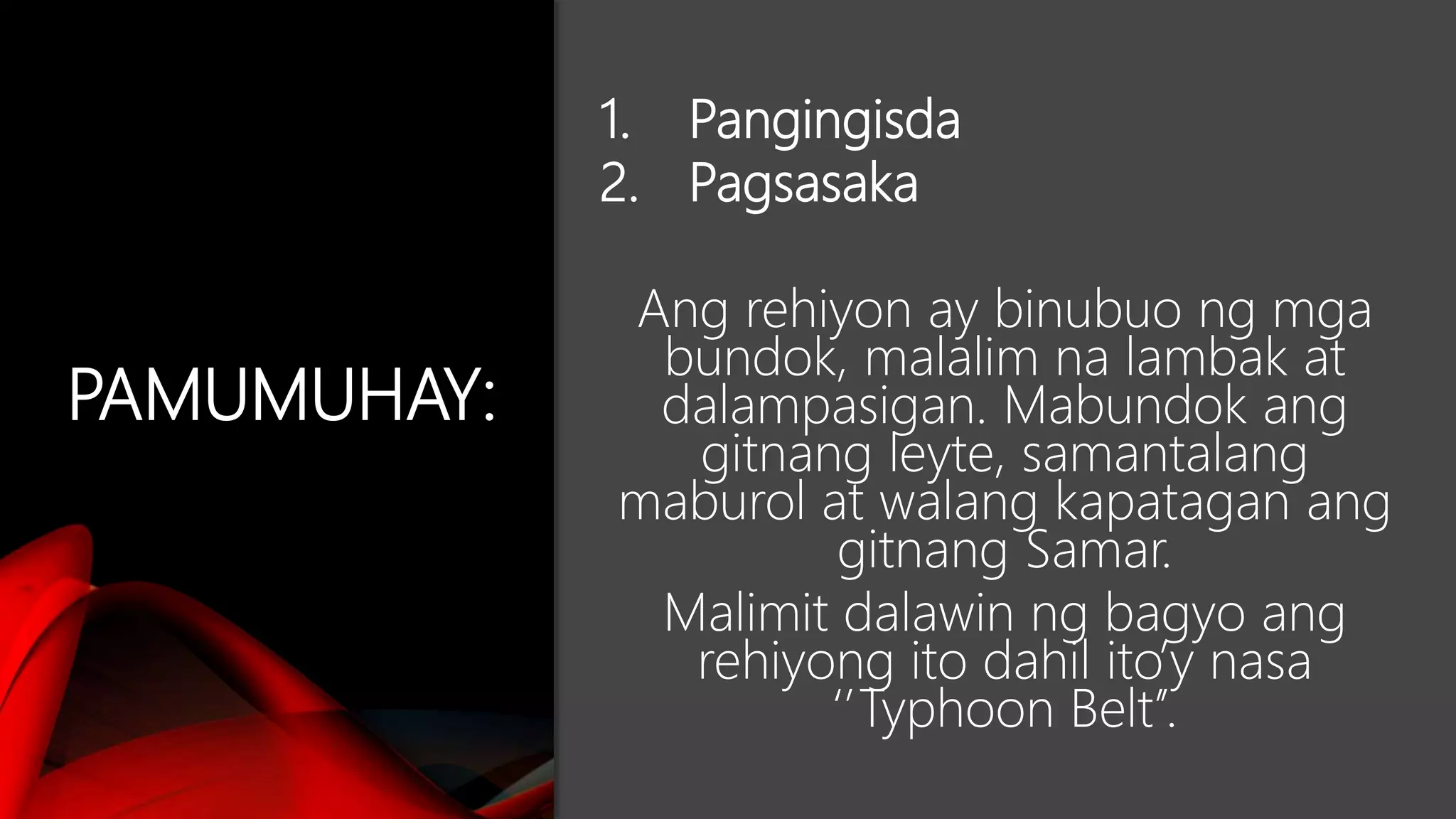 Rehiyon viii-silangang-bisaya | PPTX