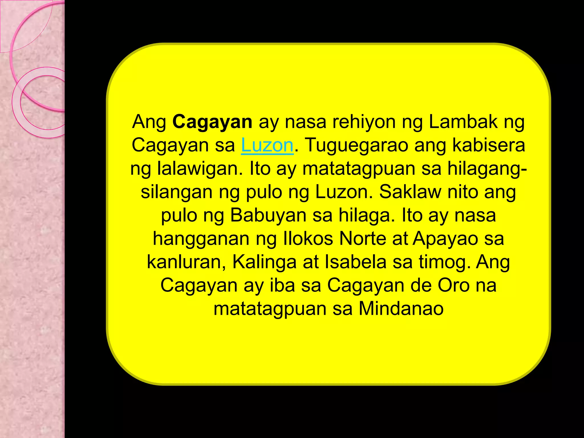 Rehiyon 2 (LAMBAK NG CAGAYAN) | PPTX