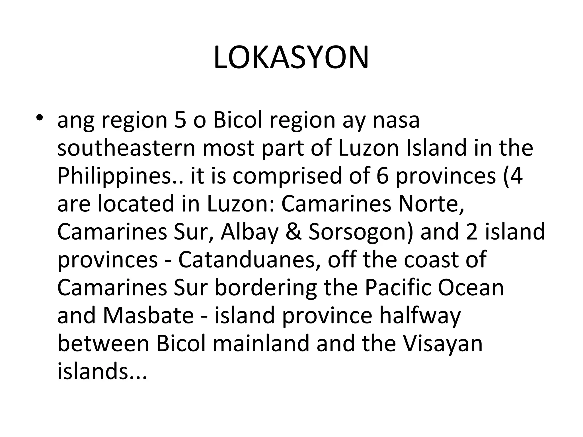 Rehiyon 5 (v) | PPT