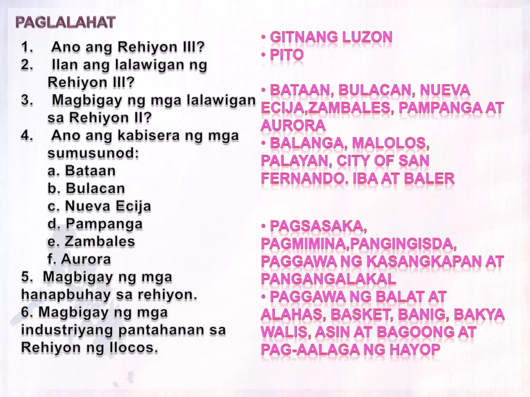 Rehiyon III- Gitnang Luzon | PPTX