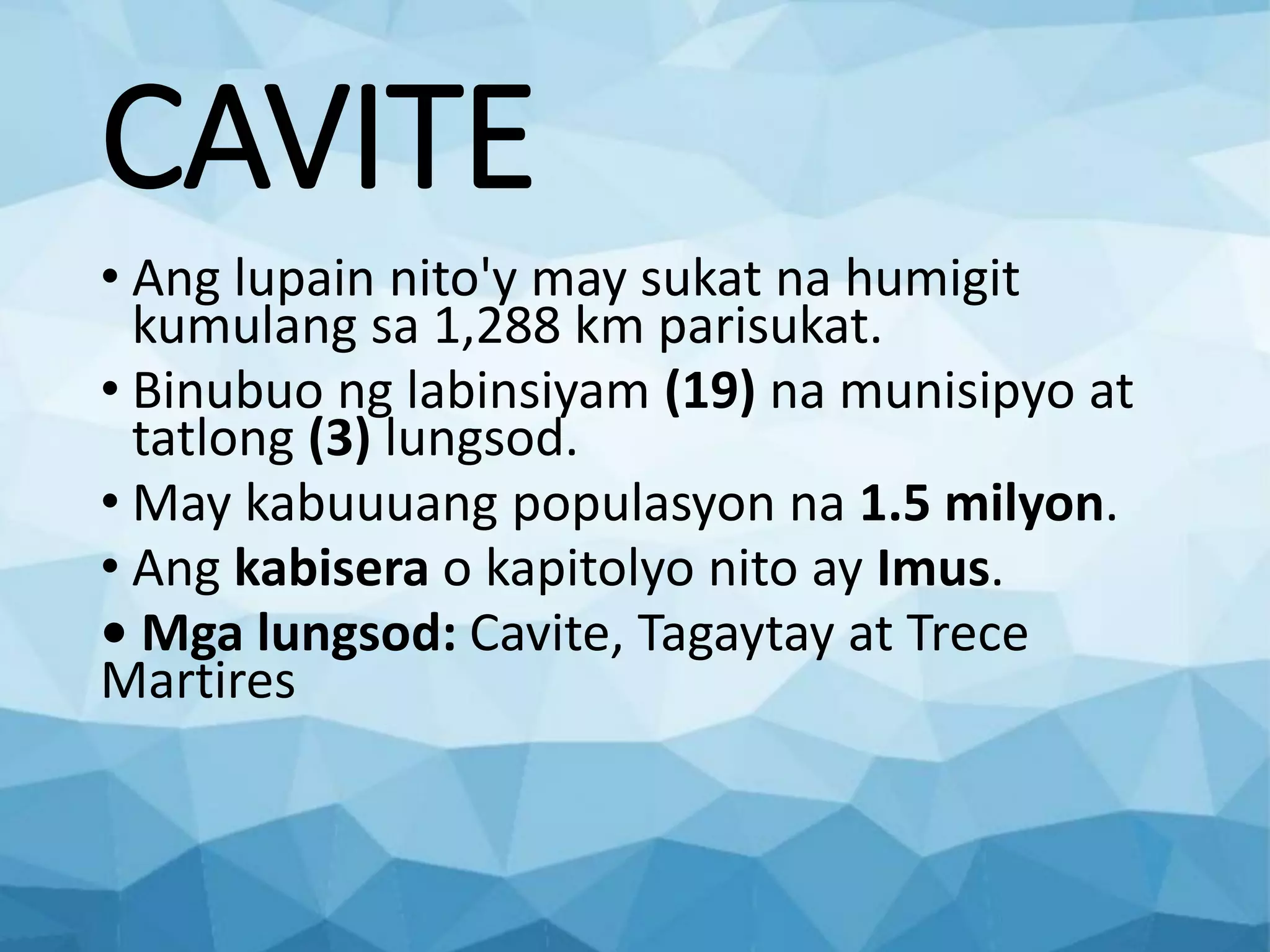 Rehiyon IV-A: CALABARZON | PDF