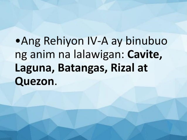 Rehiyon IV-A: CALABARZON | PDF