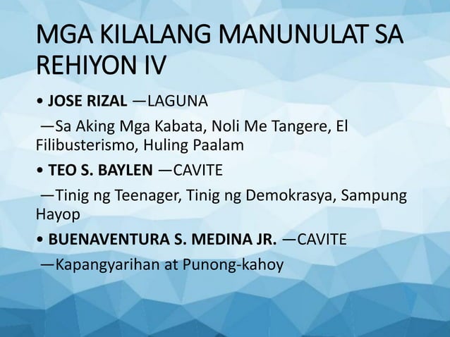 Rehiyon IV-A: CALABARZON | PDF
